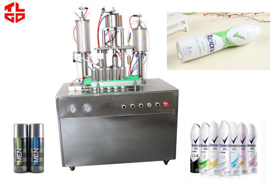 Home Deodorant Aerosol Spray Can Filling Machine, Spray Gas Filling Machines