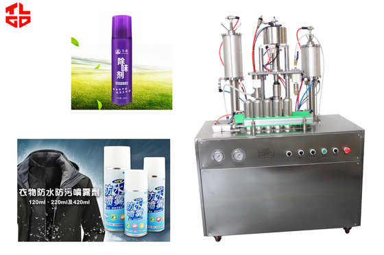 Semi Automatic Aerosol Spray Filling Machine For Refilling Upholstery Aerosols
