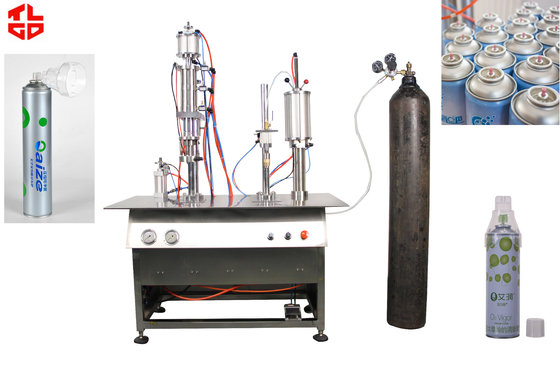 Breathing Fresh Air / Oxygen Filling Machine For Tin Plate Cans / Aluminum Cans