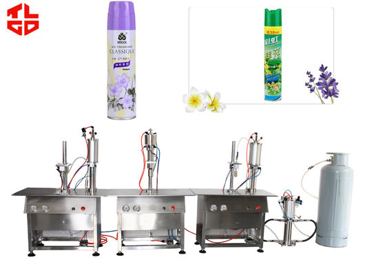 Semi Automatic Aerosol Filling Machine For Air Freshener / Home Deodorant
