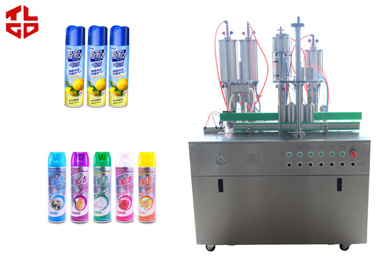 Car Air Freshener Spray Filling Machine , Automatic Aerosol Filling Machine