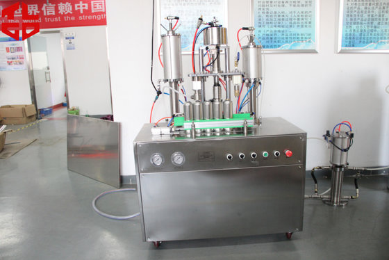Styling Gel / Hair Spray Aerosol Filling Machine, Aerosol Spray Can Filling Machine