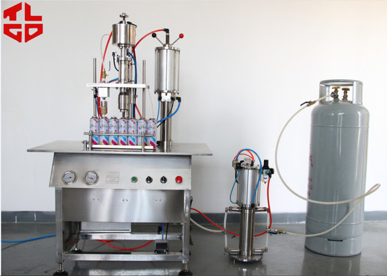 Semi Automatic Lubricant Sprays Aerosol Filling Machines
