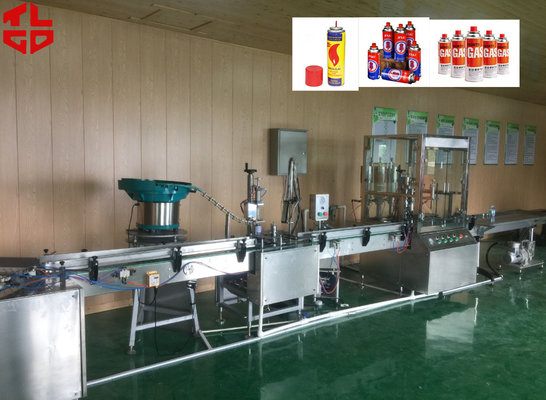 Automatic Butane Gas Lighter Refill Filling Machine , Butane Gas Refill Can Machine