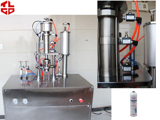 Refrigerant 134a Car Gas Filling Machine , Aerosol Spray Filling Machine