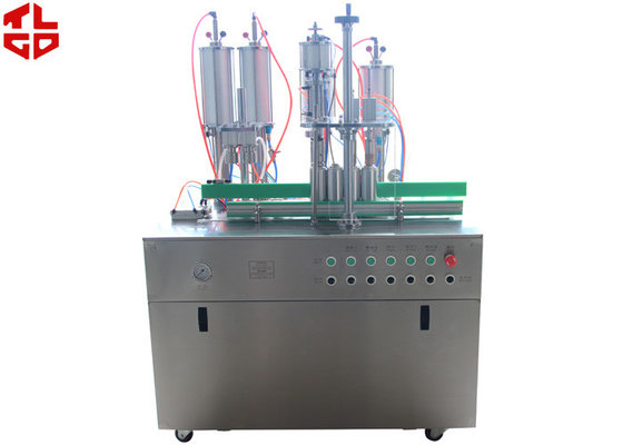 Automatic Car Windows Spray Filling Machine , Aerosol Can Filling System