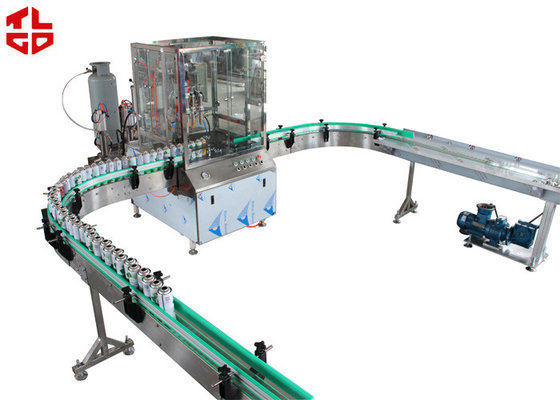 AC 380/50HZ 1.5kw Automatic Aerosol Filling Machine for Dashboard Cleaner & Polish Spray