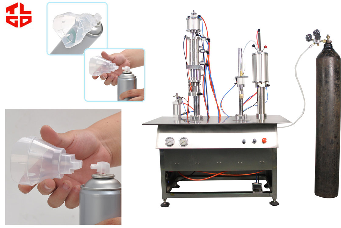 Aerosol Can Oxygen Filling Machine For Fresh Air Filling Canned Compressed Air Source