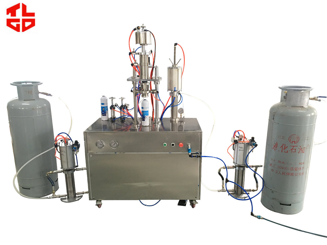 Refrigerant Coolants / Freon F12 F22 R134a HFC-134a Gas Semi Auto Filling Machines
