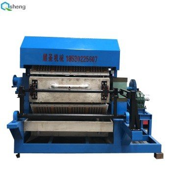 Blue Egg Tray Forming Machine , 30t Pulp Molding Equipment 1000 Model