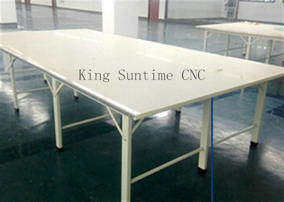 Stainless Steel Edge Fabric Spreading Table , Garment Cutting Table Processing Customization
