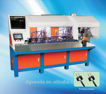 CE Certificate Electric Wire Stripping Machine Cutting / Plug Crimping Machine