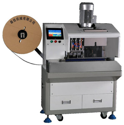 Saving Labor Wire Crimping Machine , Terminal Crimping Tool Automatic Oil Feed Unti