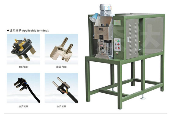 Type F Schuko Plug Semi Automatic Terminal Crimping Machine AC220V/50Hz