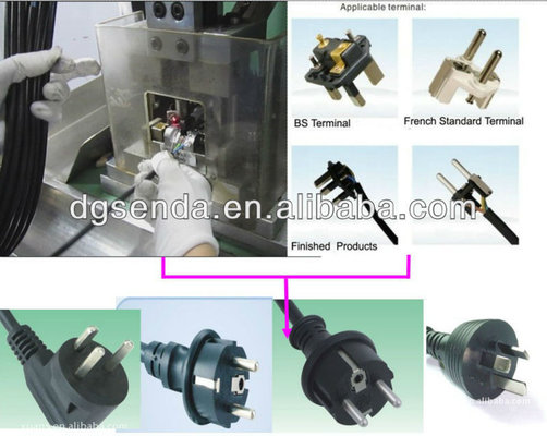 3T Automatic Wire Crimping Machine / Semi - Automatic Power Cable Terminal Connect Machine