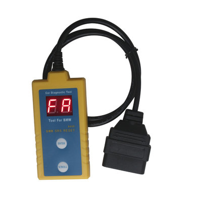 Professional BMW B800 Airbag Reset Tool isplaying SRS fault codes