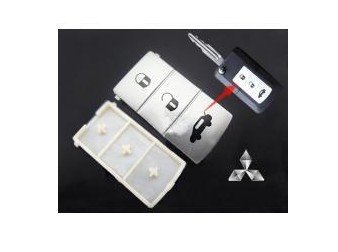 Mitsubishi 3 Button Remote Rubber/Replaceable Pad