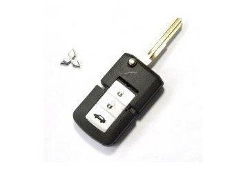 Mitsubishi 3 Buttons Flip Remote Key Shell
