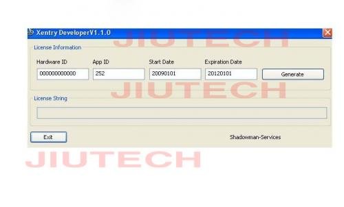 Xentry Developer Keygen 1.10 Mercedes Star Diagnosis Tool