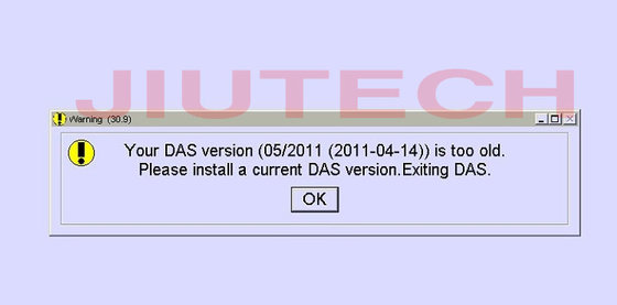 DAS Old Warning Fixed  Mercedes Star Diagnosis Tool