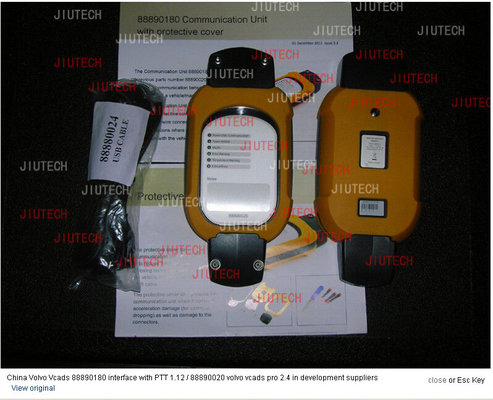 Volvo Vcads 88890180 interface with PTT 1.12 / 88890020 volvo vcads pro 2.4 in development