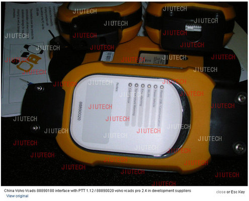Volvo Vcads 88890180 interface with PTT 1.12 / 88890020 volvo vcads pro 2.4 in development
