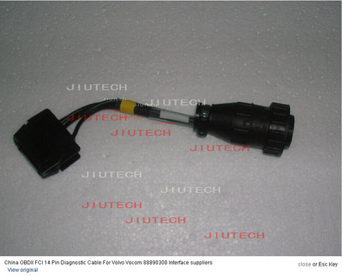 OBDII FCI 14 Pin Diagnostic Cable For Volvo Vocom 88890300 Interface