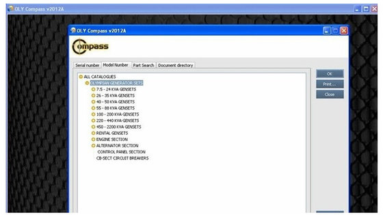 Boussole olympienne multilingue de WinXP Volvo Vocom pour le générateur