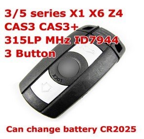 3 Buttons Remote Key 315LP MHZ for BMW 3/5 Series X1 X6 Z4