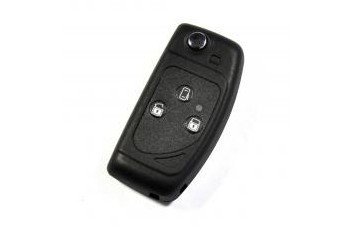 Fan-shaped 3 Buttons Flip Remote Key Shell for Toyota Camry with Refueling Button
