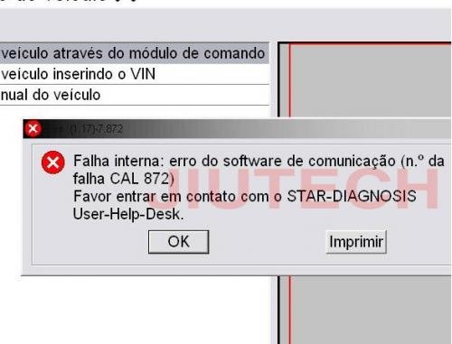 DAS 872 Error Fixed (CAL 872 Error)  Mercedes Star Diagnosis Tool