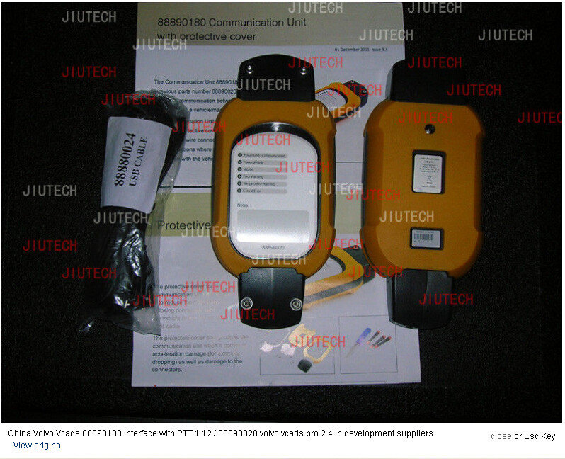 Volvo Vcads 88890180 interface with PTT 1.12 / 88890020 volvo vcads pro 2.4 in development