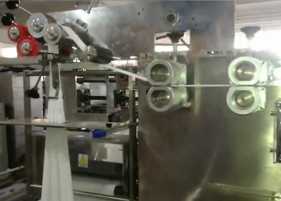 Stable Horizontal Flow Wrap Packing Machine Wet Tissue Plastic Sealing Machine