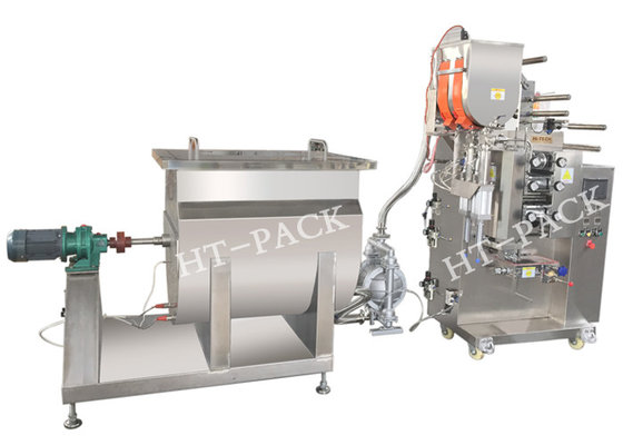 SUS304 liquid / Jam / Sauce Packaging Machinery with PLC Controller supplier