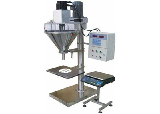 Flavor Powder Semi-Automatic Filling Machine For Pre - Make Bag Bottle Cans Tins supplier