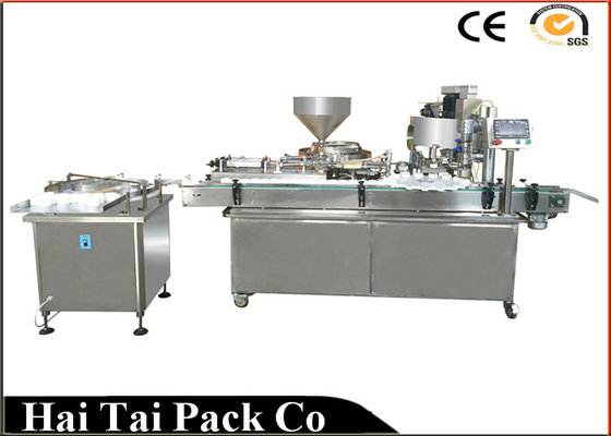 3 In 1 auto packing machine HT Round Bottle Filling Sealing Capping For Cream supplier