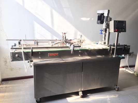 PLC Control Cream Filling Machine , Automatic Filling and Capping Machine for Different Bottle supplier