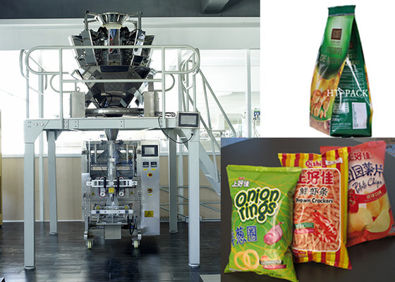 Chips / PE Bag Snacks / Peanut / Sachet Packing Machine With Back Sealing supplier