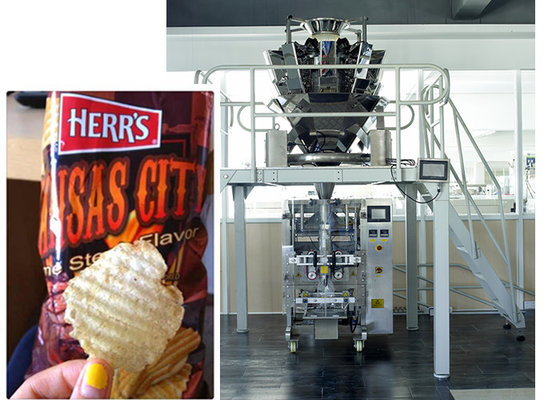 Potato Chips / Cookies / Puffed Food / Snacks / PE Sachet Packing Machine With Back Sealing supplier