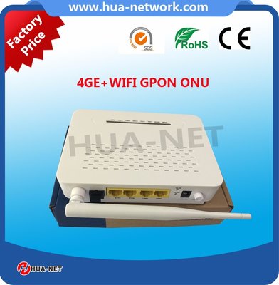 White 4GE CATV ont wifi gpon FTTH Solution
