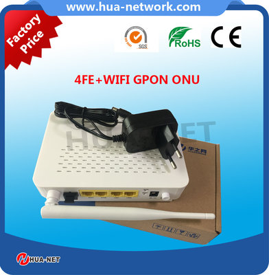 HZW-G804-W 1GE 4FE+WIFI GPON ONU with power-off alarm function  on promotion