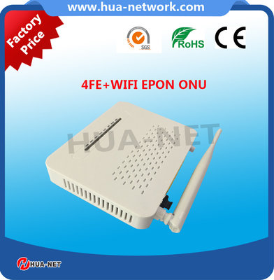 2017 hottest 4 FE WIFI EPON ONU HZW-E804-W with factory price