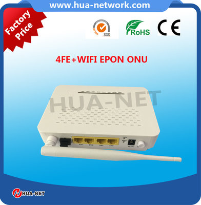 2017 hottest 4 FE WIFI EPON ONU HZW-E804-W with factory price