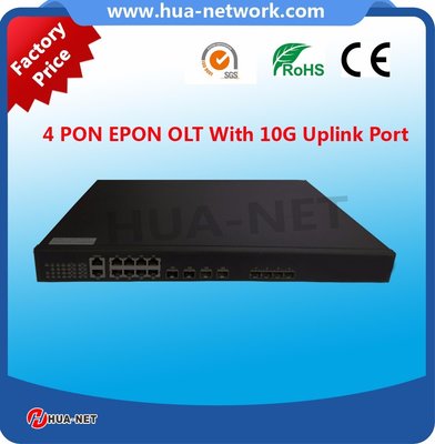 FTTH 1U 4PON ports GPON EPON/GPON/GEPON fiberhome olt 1:64