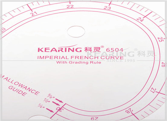 Durable Plastic Fashion Design Ruler 30 / 16 Inch French Curve