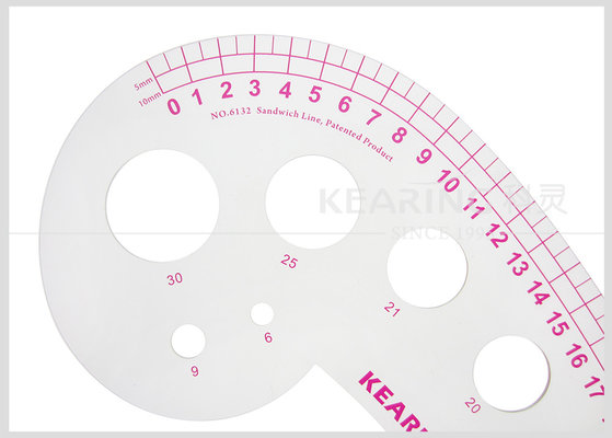 Flexible curve ruler  Comma Shaped with Sandwich Line Scales 32 cm 6132