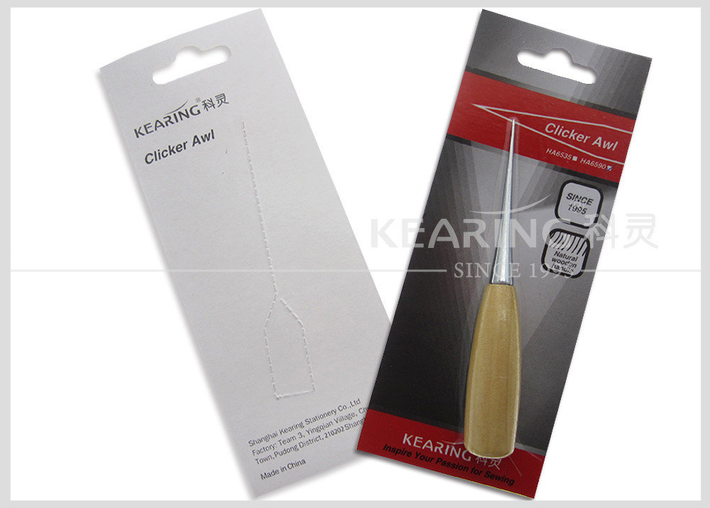 Natrural wood handles sewing awl for dress maker & fixing holes # HA6590