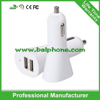Universal dual usb car charger output 5V 2.1A for smartphone