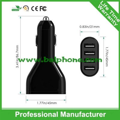 Quick charger 2.0 5V10A 4USB Quick car charger USB charger