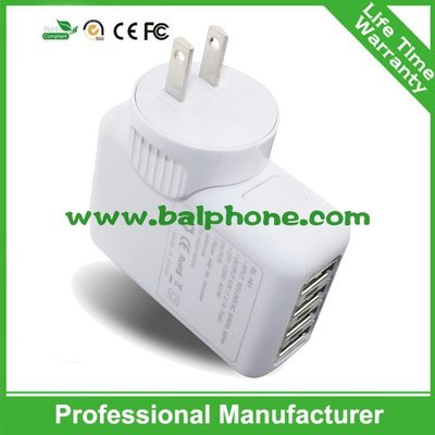 Promotional 4 usb travel charger